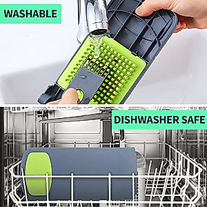 Vegetable Chopper, Heavy Duty Onion Chopper with Container, Dishwasher Safe Veggie Chopper, 4 Blade Food Chopper Dicer Cutter