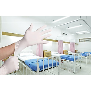 100 Disposable Latex Gloves, Powder Free Size X-large