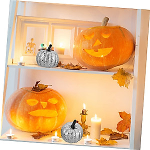 Garneck 50 pcs Foam Pumpkin Small Artificial Pumpkins Artificial Pumpkins for Table Decor Mini Pumpkins Bulk Artificial Pumpkins Bulk Fake Pumpkins Realistic Pumpkin Miniature Model