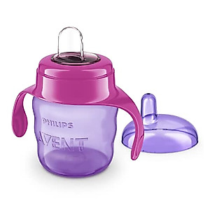 Philips Avent Classic Soft Spout Cup, 200ml (Pink/Purple)