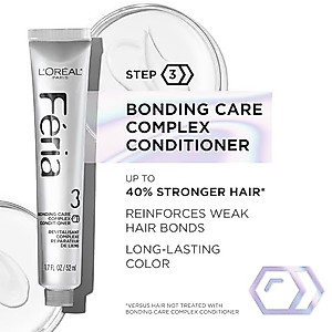 L'Oreal Paris Feria Multi-Faceted Shimmering Permanent Hair Color, 411 Sapphire Smoke (Smokey Blue)