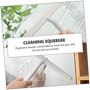 GLEAVI 3 Pcs Ergonomic Handle Glass Squeegee Window Cleaner Tool for Bathroom Tile Easy to Use Cleaning Squeegee for Home