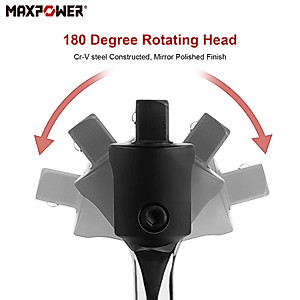 MAXPOWER 30-inch Breaker Bar 1/2 drive with Flex Handle