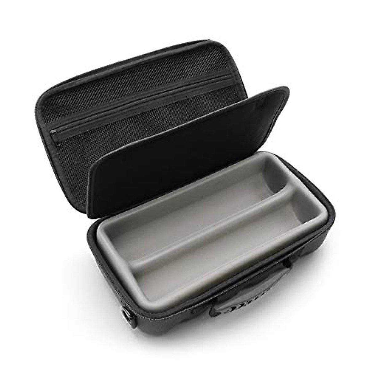 CASEMATIX Wireless Microphone Case Compatible with Two Wireless Mic System Microphones Up To 10.5" by Sennheiser, Shure and More - Sleek Mic Case For Travel with Lid Storage for Singing or Karaoke