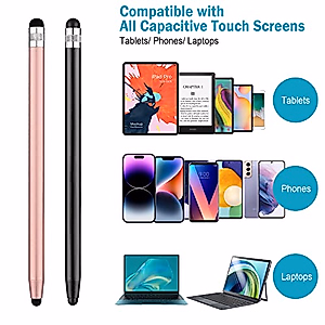 Stylus for Touch Screens, CCIVV 4-Pack Sensitivity & Precision Stylus Pens for iPhone, iPad Pro, Samsung Galaxy, Tablets and All capacitive Touch Screen Devices + 16 Extra Replaceable Tips