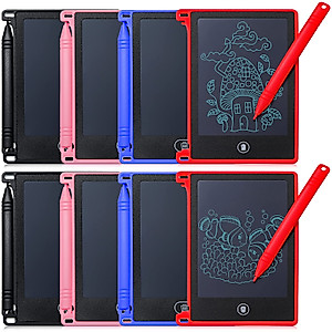 Writing Tablets for Kids Lcd Mini Electronic Doodle Board Educational Learning Writing Pad Erasable Drawing Pad Reusable Preschool Art Back to School Party Favor, 4.72 x 3.54 Inches(16 Pieces)