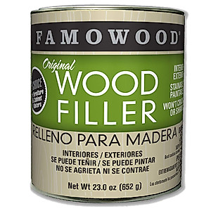 FamoWood 36021124 Original Wood Filler - Pint, Maple 23 oz