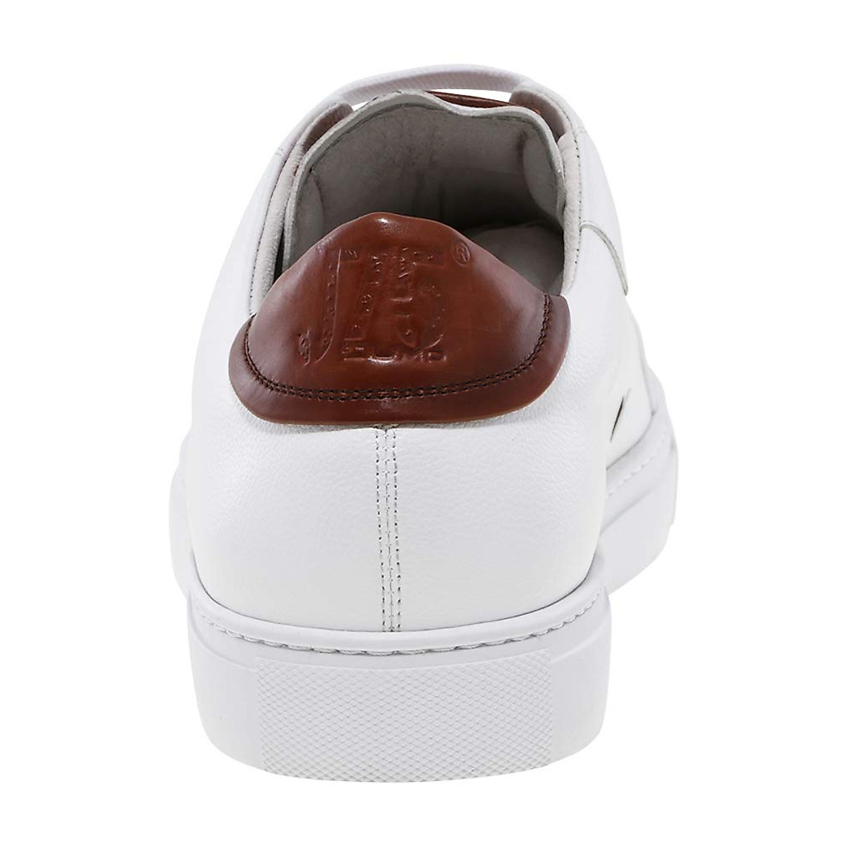 J75 Men's Blake-Low Leather Low Top Sneaker | Lightweight Comfortable & Durable | Lace Up Classic Casual Trainers|White Pebble Size 12