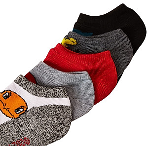 Pokemon Boys 5 Pack No Show Socks
