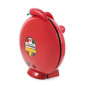 Elite Gourmet EQD413# Non-Stick Electric, Mexican Taco Tuesday Quesadilla Maker, Easy-Slice 6-Wedge, Grilled Cheese, 8 Inch, Red