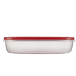 Rubbermaid Easy Find Lids Food Storage Container, 1.5 Gallon, Racer Red