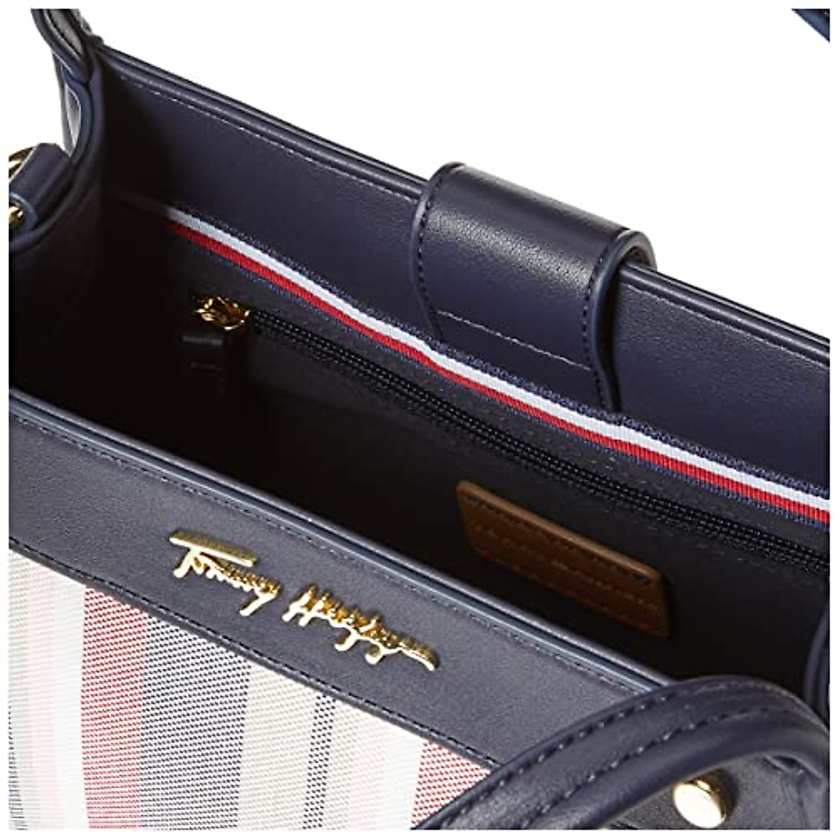 Tommy Hilfiger Quinn Crossbody Bag, Navy/RED Multi