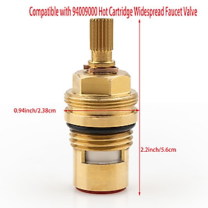 LIBERFLOW Faucet Cartridge for Hansgrohe Kitchen Faucet Parts,Compatible with 94009000 Hot Cartridge Widespread Faucet Valve