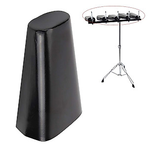 Percussion Cowbell,6 Inch Metal Percussion Musical Handheld Kit Drum Set Cowbell Instrument Accessories
