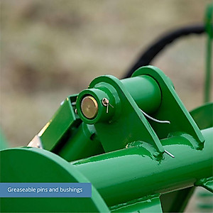 Titan Attachments 60-in Tine Bucket Attachment Fits John Deere Loaders Fits John Deere Loaders, Hook and Pin Connection