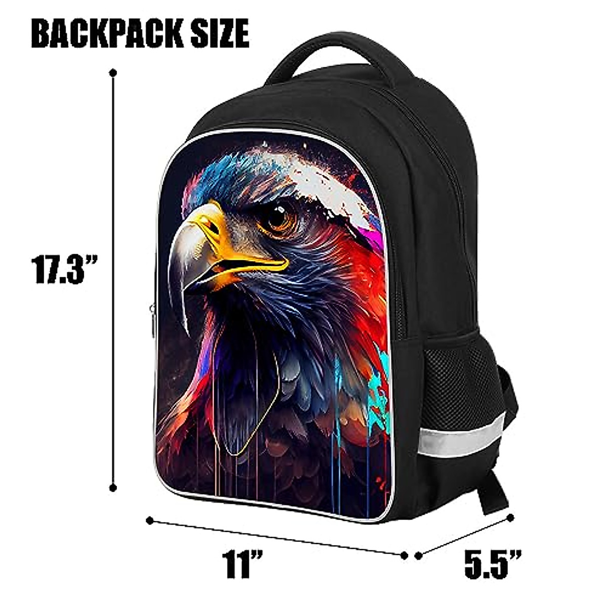 ZRENTAO Kids Backpack for Elementary Lightweight Bookbags (L) 12.2" x (W) 6.7" x (H) 17.3" Cute Schoolbags for Student