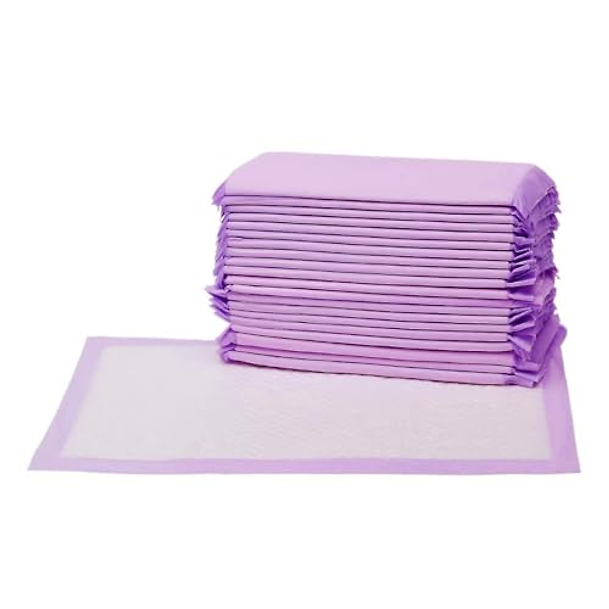 Amazon Basics - Cat Litter Pads, 1 Size Fits Most Litter Boxes, 20 Count, Fresh Scent, PE Film, Odor Control, Easy Cleanup, Purple