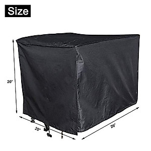 Artilife Durable Universal Waterproof Generator Cover 26" L x 20" H x 20" W, Portable Safety Generator Accessories for Most Generators 3000-5000 Watt