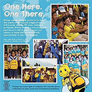 Bixbee Kids Backpack, Pink Unicorn Bookbag for Girls & Boys Ages 5-7 | Daycare, Preschool, Elementary School Bag for Kids | Easy to Carry & Water Resistant