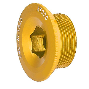 ZPSHYD Crank Arm Screws, Crank Arm Bolt for Mountain Road Bike Bracket Cap Crankset Screw BB Axis Screws (Gold)