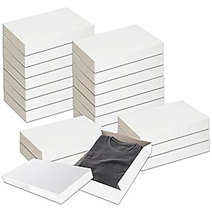 Crenstone White Gift Boxes Bulk for Gifts ~ 20 Pack Medium Shirt Boxes with Lids for Wrapping Presents Christmas, Holidays, Birthdays | 14.75" x 9.4" x 2" (20)