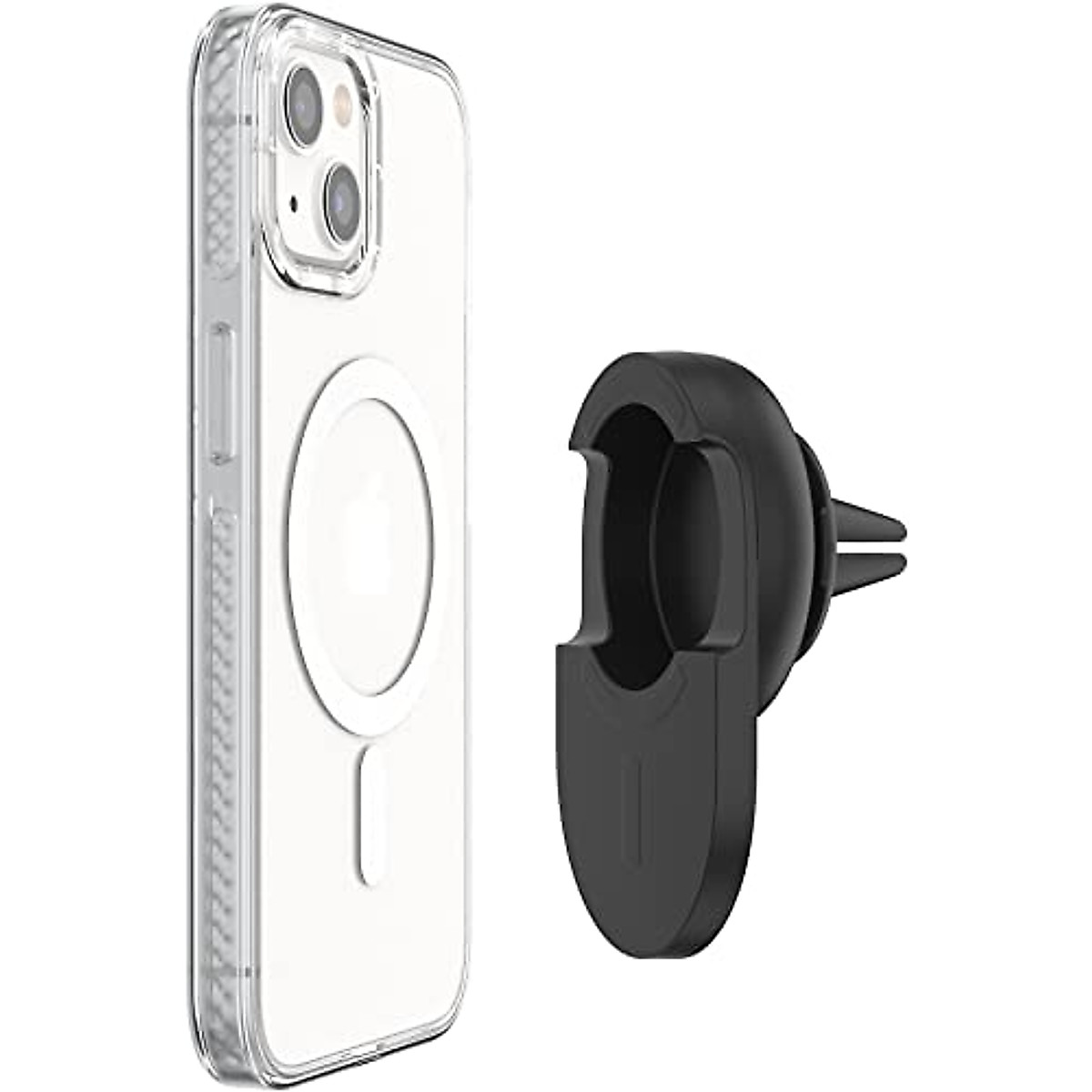 PopSockets: Car Mount Compatible with MagSafe, Magnetic Phone Holder for Car, Phone Mount for Car – Black