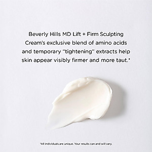 Beverly Hills MD Lift & Firm Sculpting Cream- Tighten & Tone Skin, Anti-Aging Lotion for Smooth, Moisturized Complexion- Lift and Smooth Face, Neck, Décolleté w/Silk Peptides, Fruity