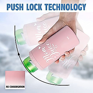 SANDJEST Mom Tumbler and Can Cooler - 4 in 1 Design Mom Juice Travel Mug Fits for Most 12oz Skinny Can Beer Bottles - Gifts for Mothers from Daughter, Son on Birthday, Mothers Day, Christmas