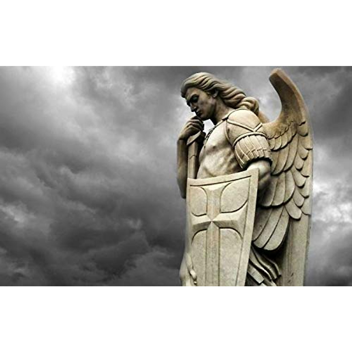 20th Street Products Saint Michael- Red- Slipknot Adjustable Bracelet plus The Life and Prayers of Saint Michael The Archangel book and Saint Michael Laminated Prayer Card