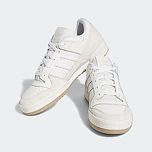 adidas Originals Men's Forum Low Classic Sneaker, Chalk White/Cloud White/White, 9
