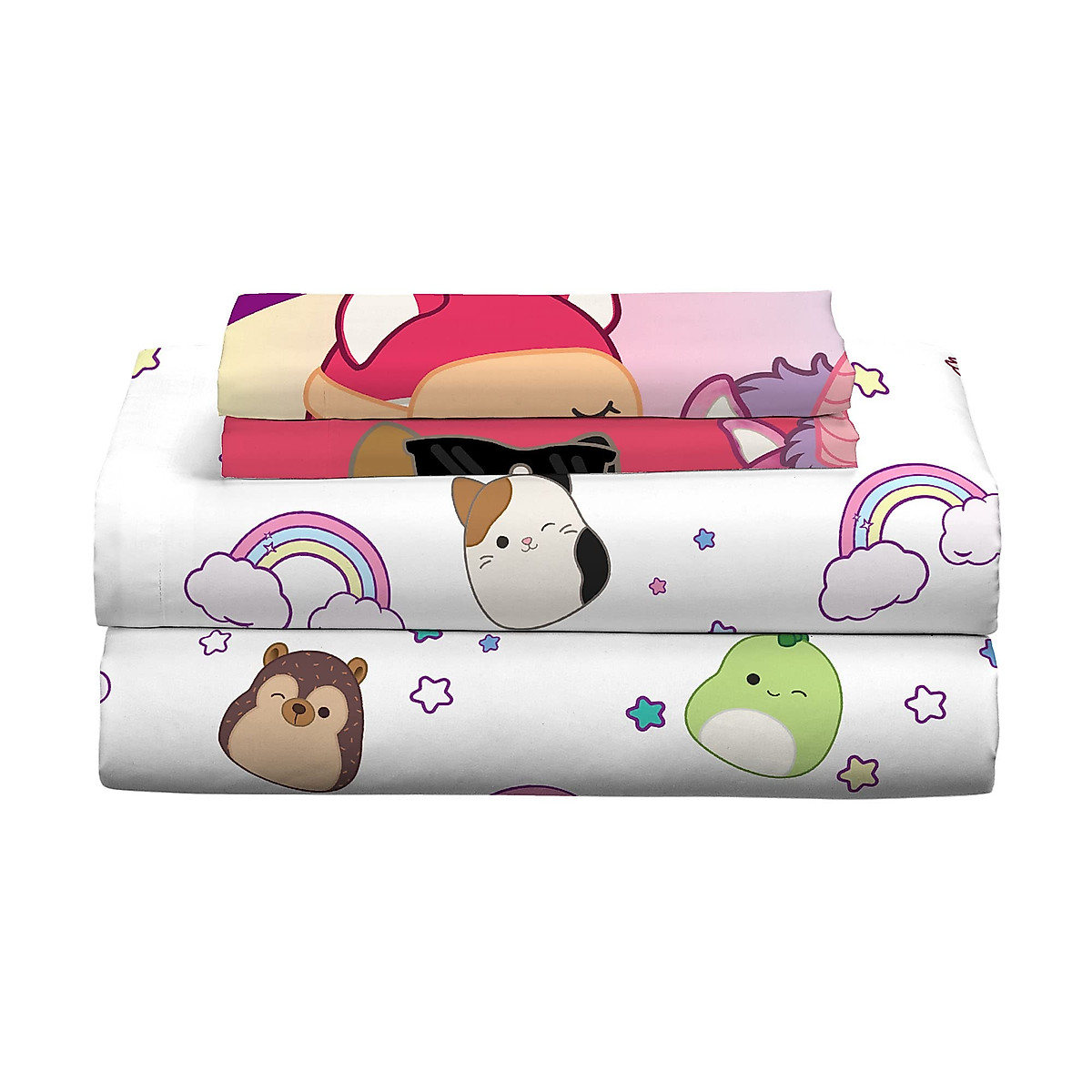 Franco Squishmallows Bedding Super Soft Microfiber Sheet Set,4 pcs, Full