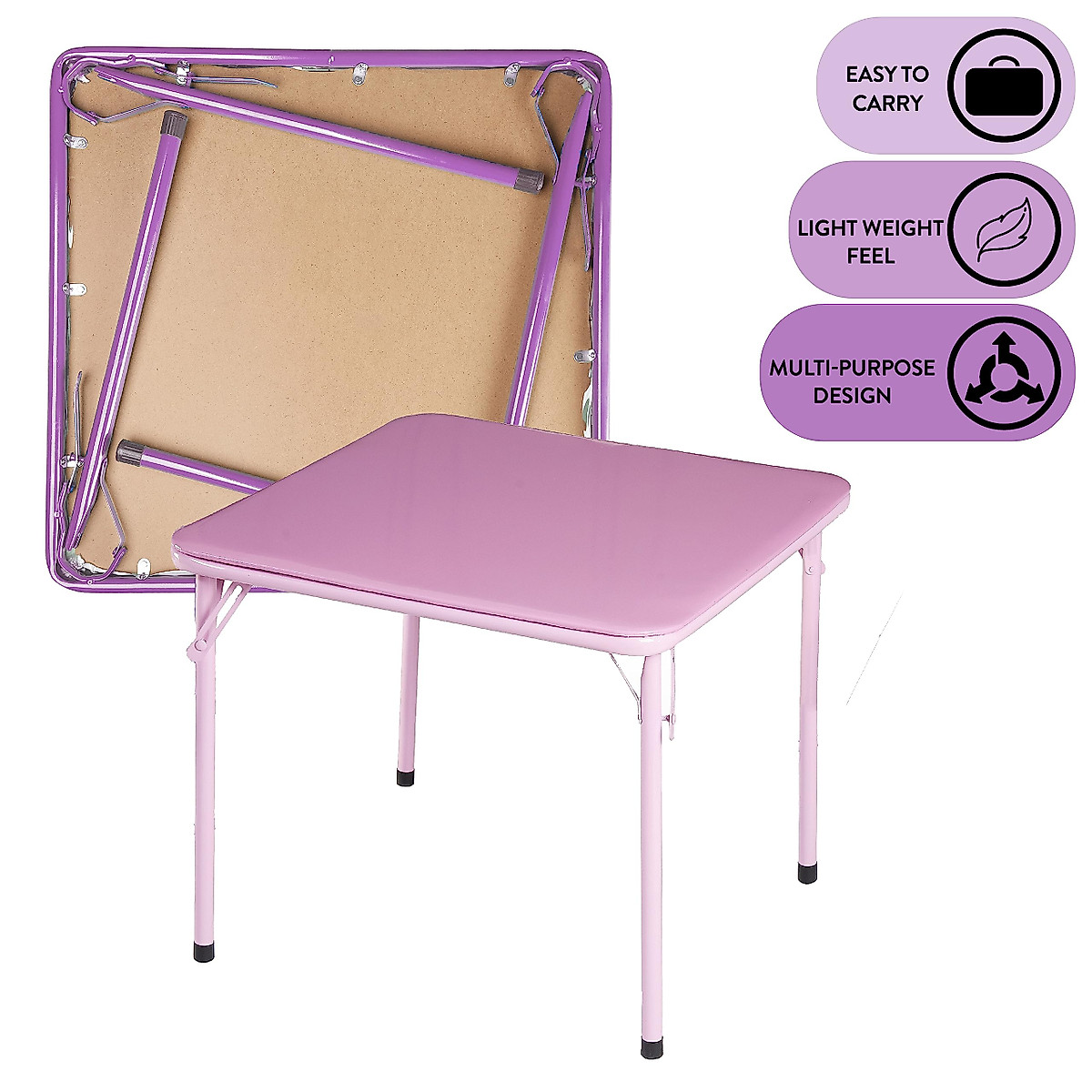 Heritage Kids 3Piece Table & Chair Set, Pink, 3 Piece