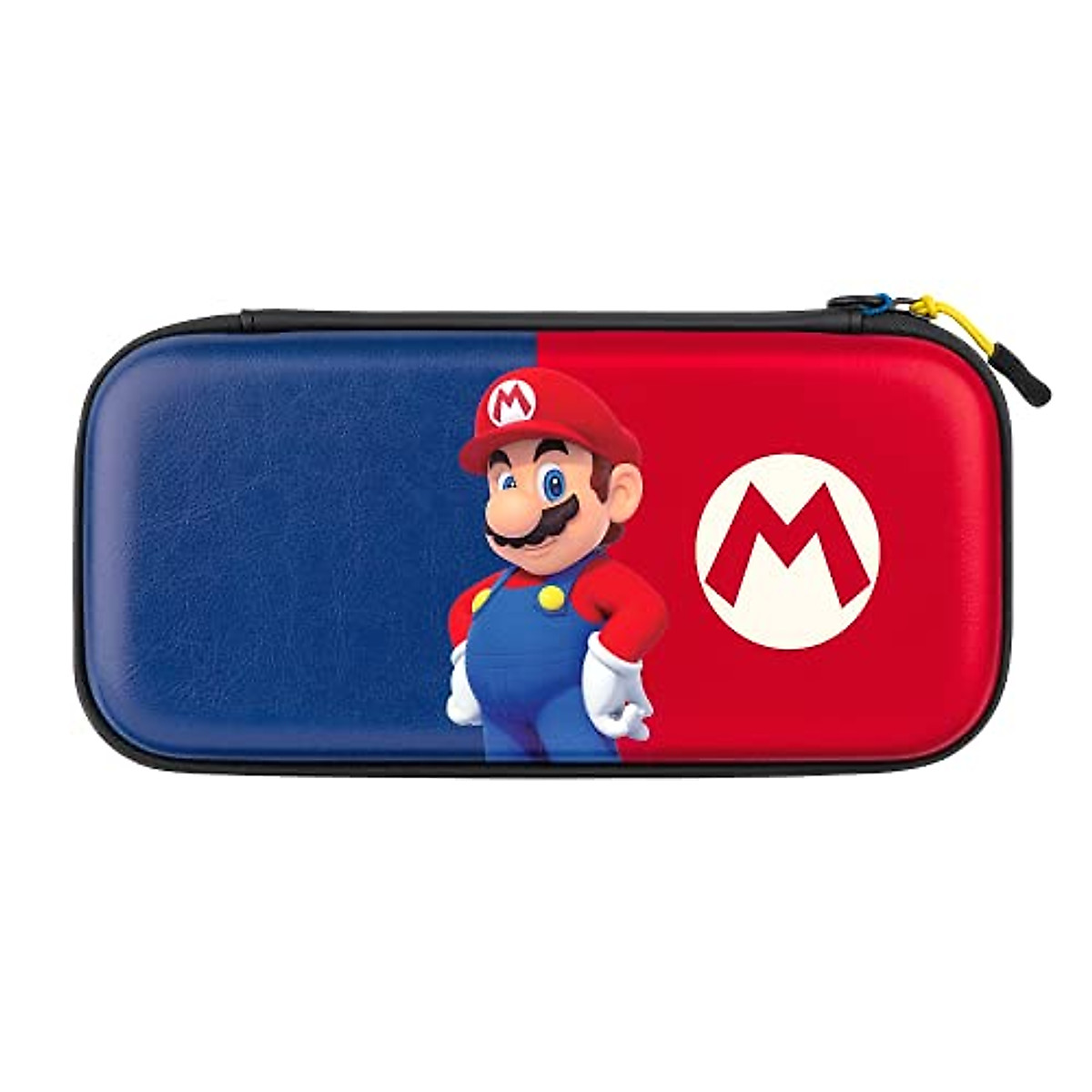 PDP Gaming Officially Licensed Switch Pull-N-Go Travel Case - Mario - Semi-Hardshell Protection - Protective PU Leather - Holds 14 Games & Controller - Works with Switch OLED & Lite - Perfect for Kids