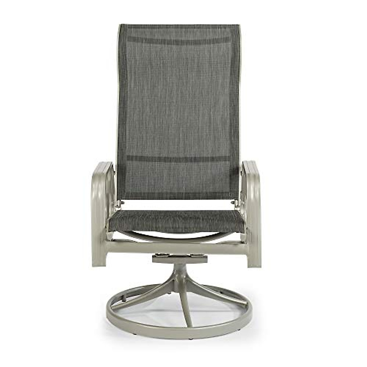 Homestyles Captiva Gray Outdoor Swivel Rocking Chair