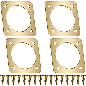 4 Pieces Metal Bird House Guard with Copper Portal Bird House Replacement for Eastern Bluebird Houses (1 1/8 Inch Inner Diameter)