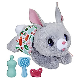 FurReal Hasbro Newborns Puppy Interactive Animatronic Plush Toy: Electronic Pet with Sound Effects and Closing Eyes,for Kids Ages 4 and up