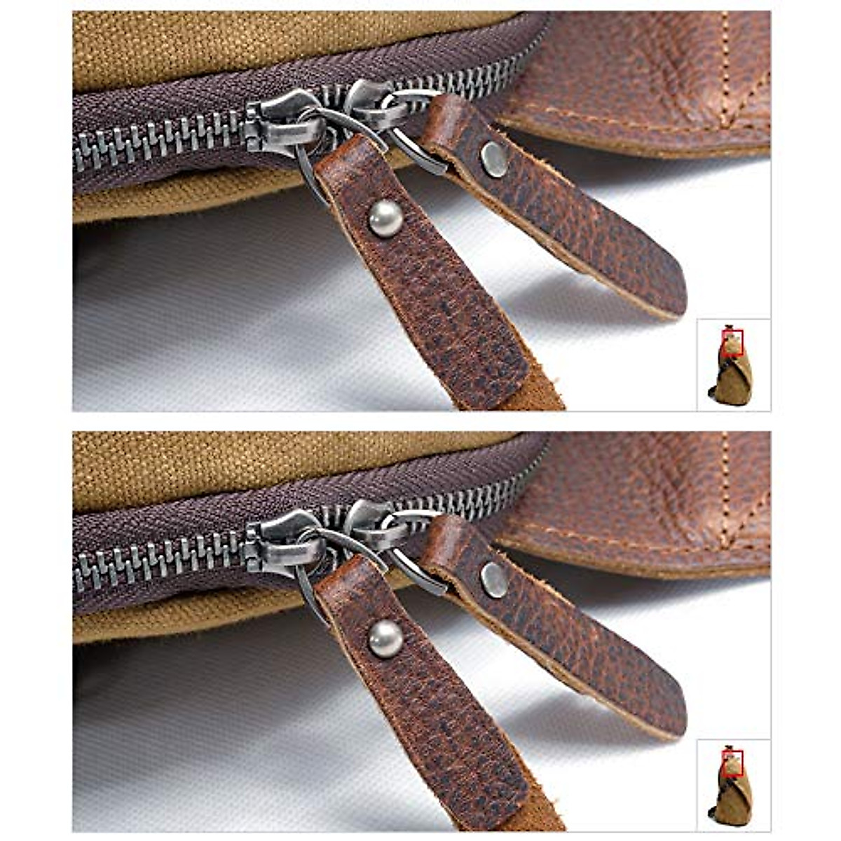 Lmagice Men's Sling Backpack Waxed Canvas Crossbody Bag Casual Daypacks, One Size