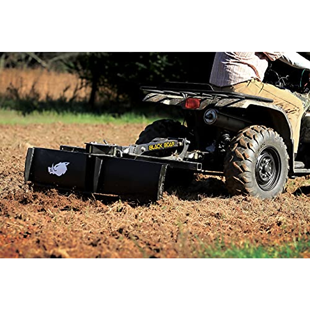 Black Boar ATV/UTV Scrape Blade Implement, Adjusts 0, 7.5 or 15 Degrees in Either Direction, Use to Cultivte, Establish Food Plot, Maintain Your Land (66005)