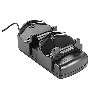 KlsyChry Playstation 3 Controller Charger PS3 / PS3 Move / PS4 Docking Charging Station with USB Cable, [Dual Slot] Charging Dock Station Removable Charger Stand