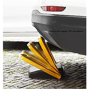 HEIMP Parking Post, Parking Barrier, for Parking Lot Folding Column Parking Guardrail Parking Space Remote Control Thickened Anti-Collision Ground Lock Parking Space Lock Parking