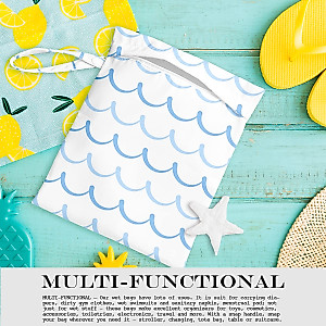 zcyxuuw Wet Bag, Wet Dry Bag, Wet Bag for Swimsuit, Travel, Beach, Pool, Diapers, Dirty Yoga Gym Clothes, Makeup Bag, Waterproof Reusable Minimalist Aesthetic Line Art Geometric Decor