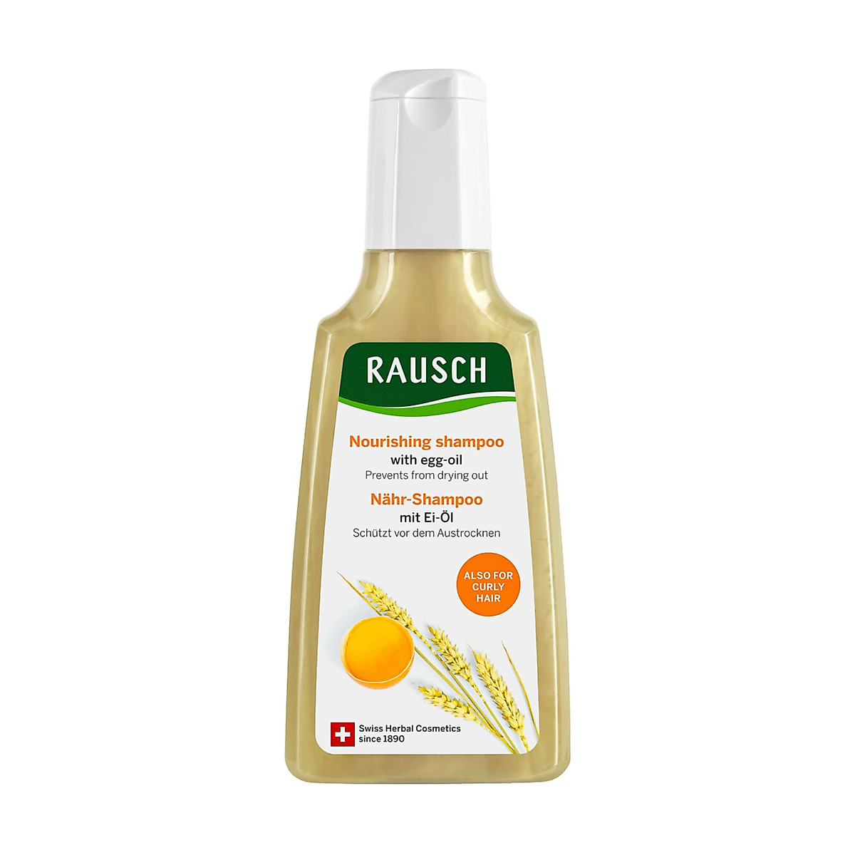 Rausch Egg Oil Nutrient Shampoo 200 ml - For Dry Hair Structure - Scalp Treatment - Soothes & Regulates - German Personal Care