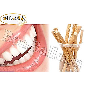 bonballoon Sewak Siwak Meswak Miswak Sticks Stick Al Muslim Natural Herbal Toothbrush Vacuum Sealed Arak Peelu Natural Flavored Brush Tooth Toothbrush 100% Organic (Three (3) Toothstick)