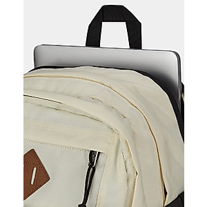 JanSport Main Campus Backpack - Travel, or Work Bookbag w 15-Inch Laptop Sleeve and Dual Water Bottle Pockets, Coconut