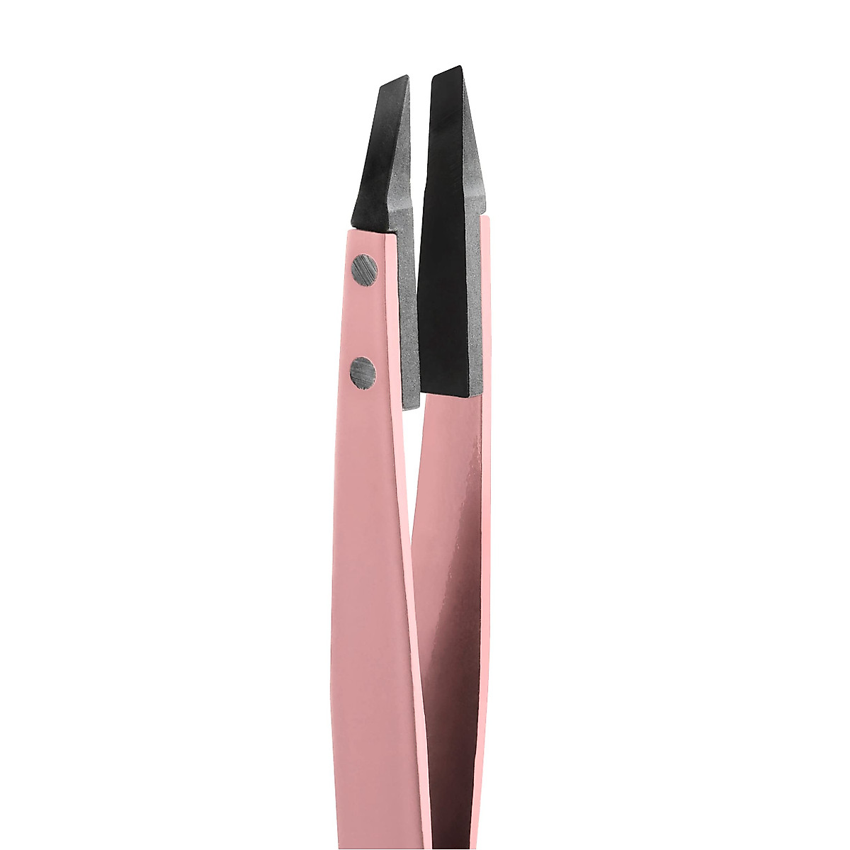 Rubis Classic Techno Stainless Steel Tweezers for Precise Eyebrows and Hair Removal Slanted Polymer Tips, 1KS108, Pink,Rubis Switzerland Swiss Made World Renowned Precision