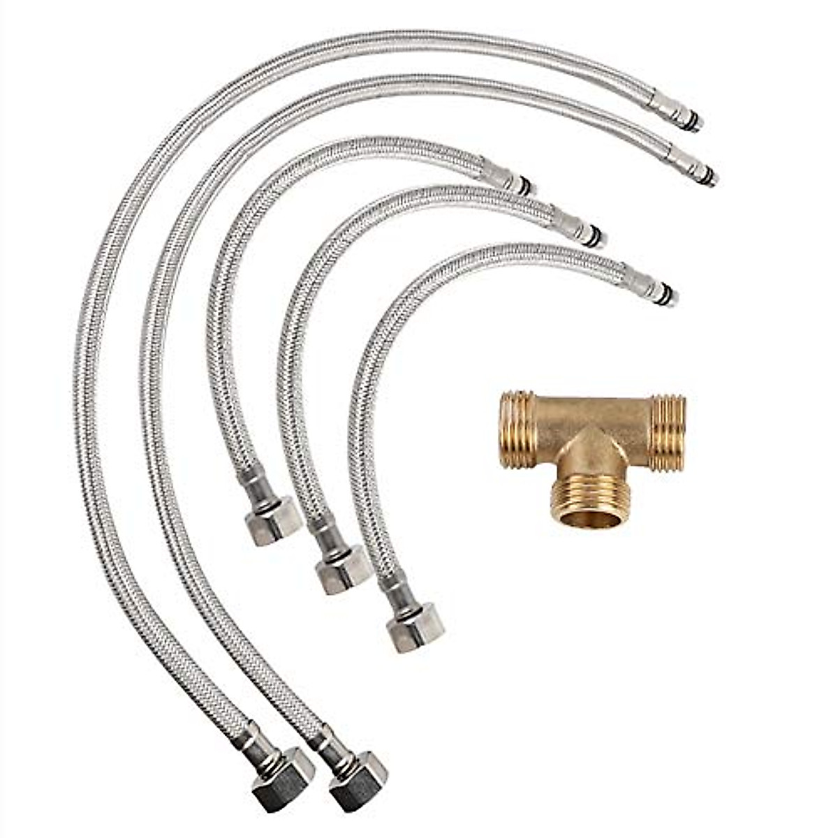 Bathroom Sink Faucet, G1/2 2 Handle 3 Holes Deck Mounted Brass Faucet, Crystal Handle Mixer Tap(Notice The Crystal ON Handle), Matte Black, 1 1/4-1 1/2Inch Sink Hole Size