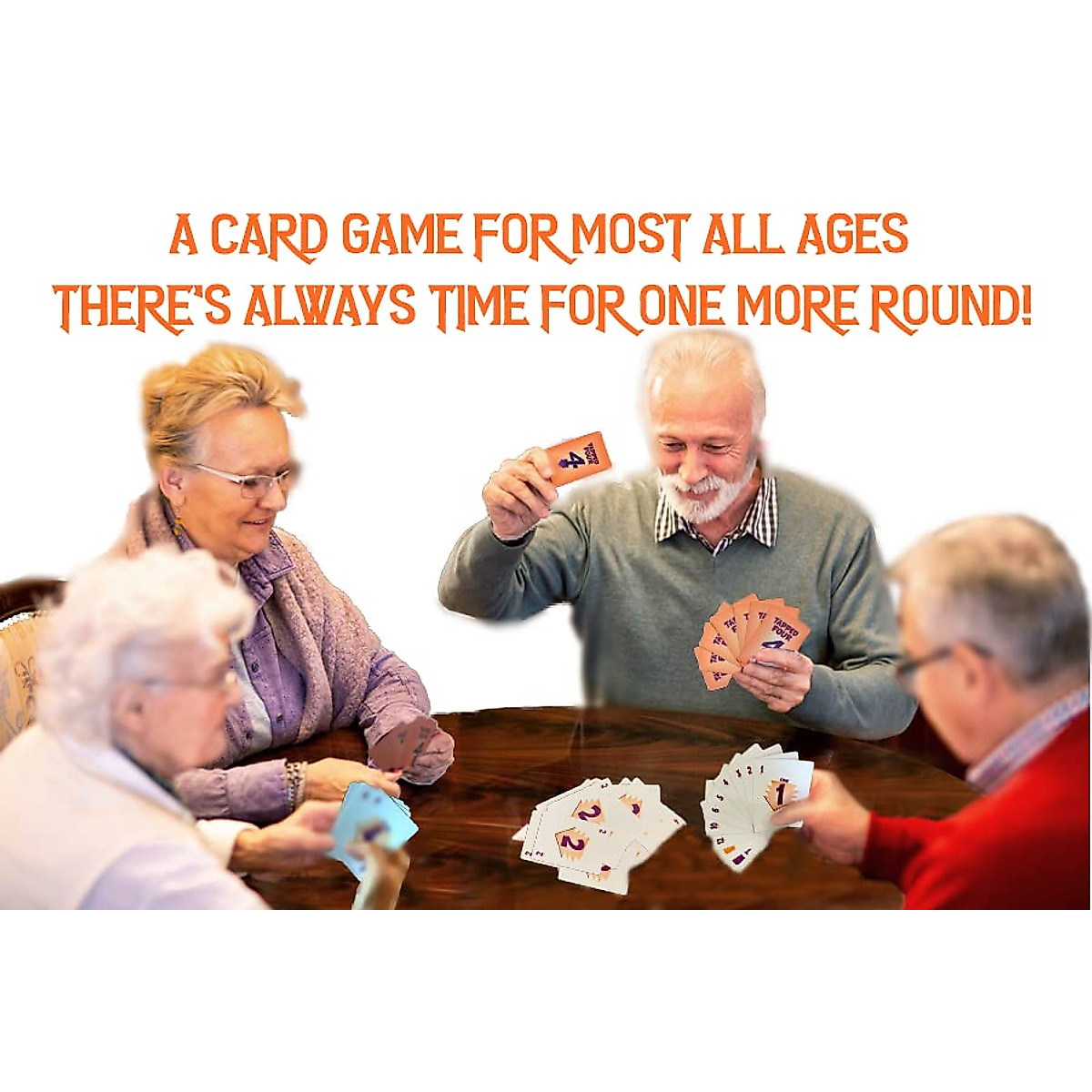 Tapped Four Expansion Card Game - Party Game, Up to 11 Players - Friends, Family, Fun, Luck, Laughter and Nonstop Entertainment