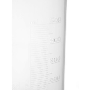 EISCO 12PK Beakers, 500mL - Premium Polypropylene - 10mL Raised Graduations, Tapered Spout