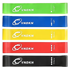 Resistance Bands for Working Out,Set of 5 Resistance Loop Exercise Bands,Elastic Workout Bands for Women and Man Home Gym Yoga Strength Training Exercise Equipment Essentials Fitness Accessories