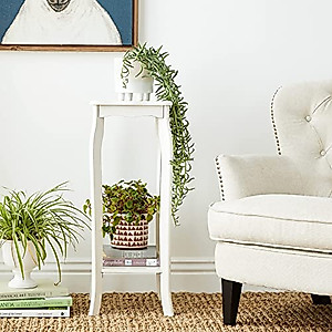 Frenchi Home Furnishing 2 Tier Plant Stand, WHITE